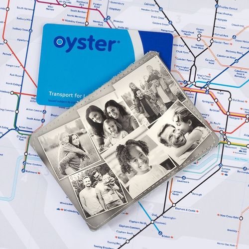 Leather Oyster Card Holder. Personalised Travel Card Holder