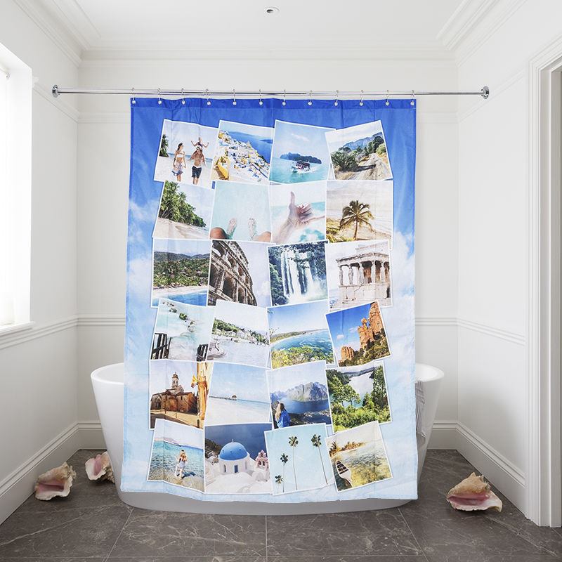 Personalised Shower Curtain Custom Printed Shower Curtain