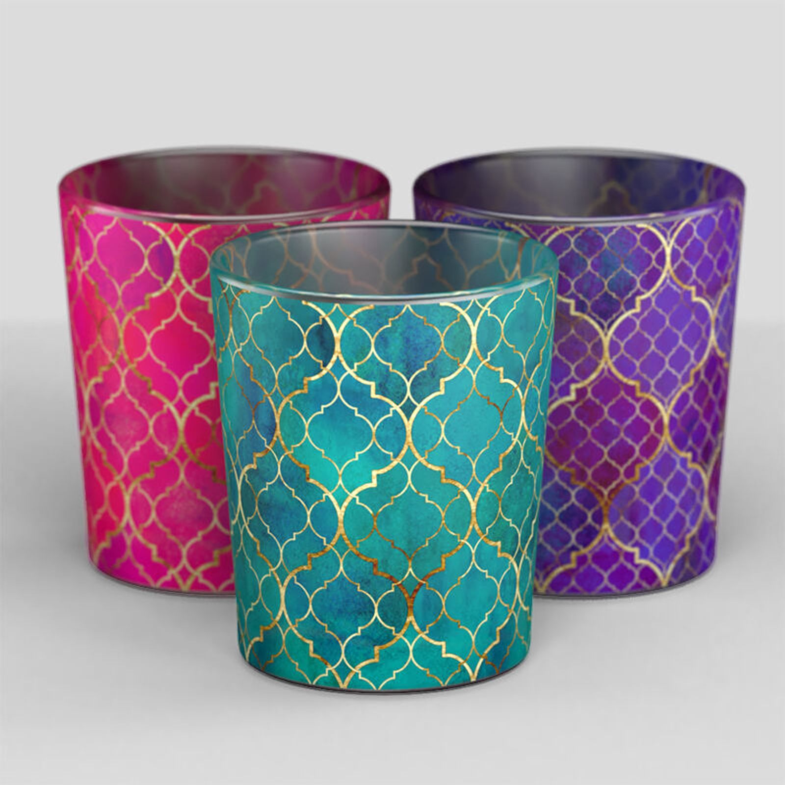Customized Candles Holders: 1 or 3 Tealight Candle Holders