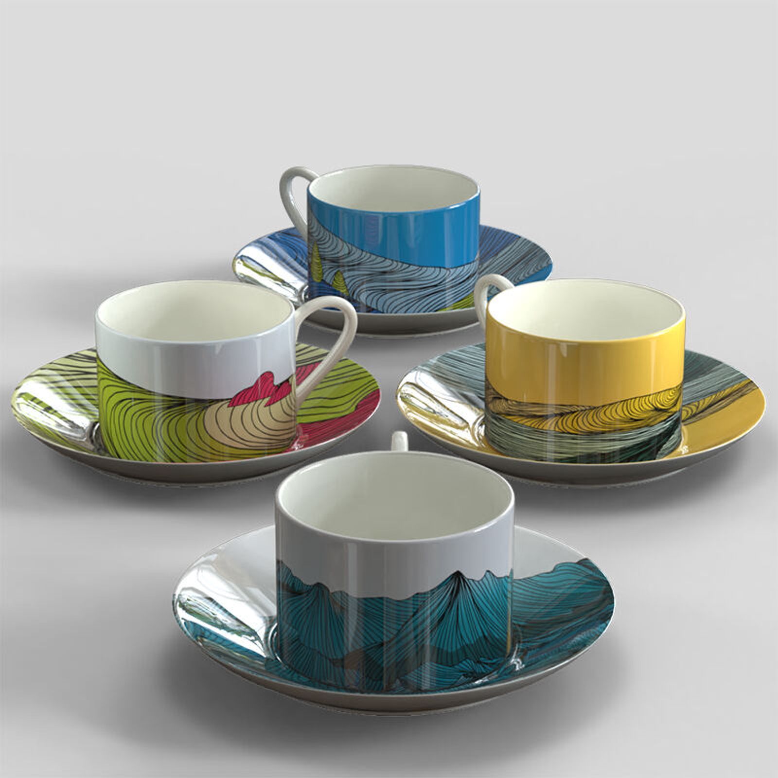 Custom Tea Cups and Saucers | Design Your Own Cup | Tea Set
