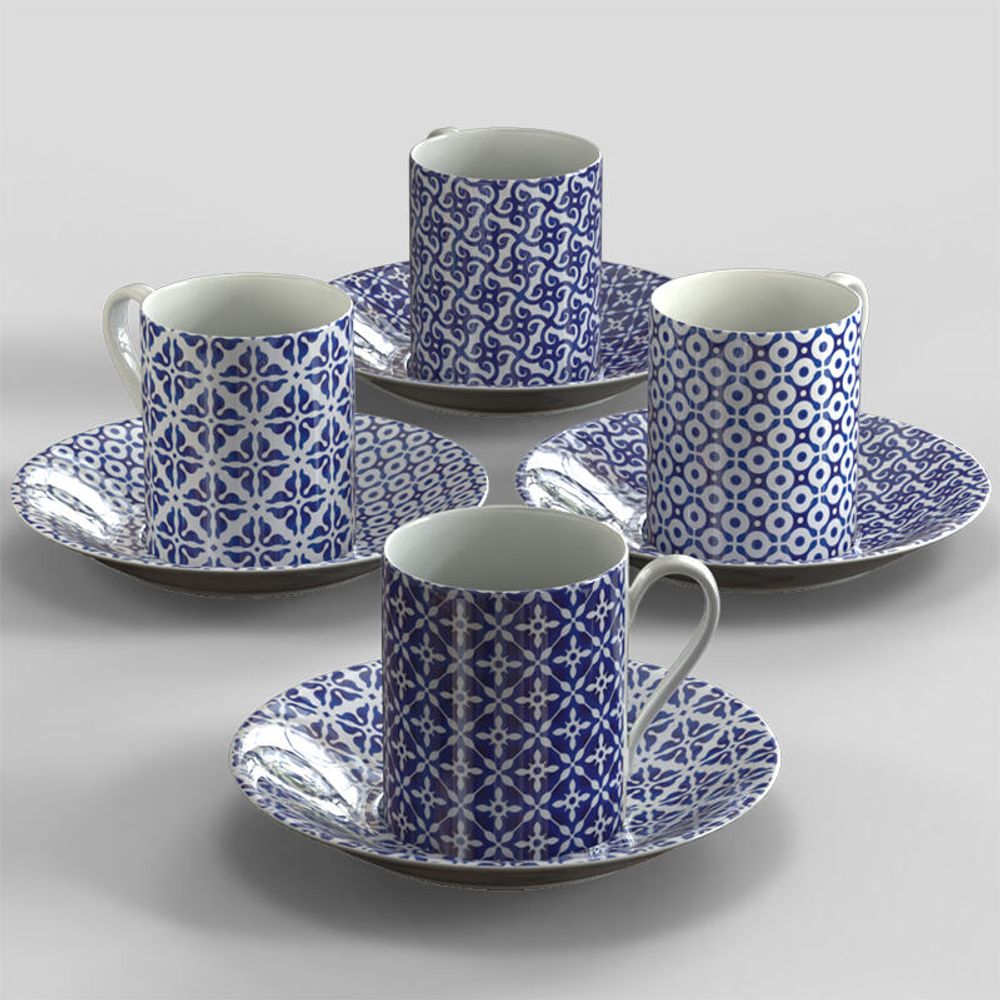 Personalised Tea Cups and Saucer: Custom Tea Cups and Saucers