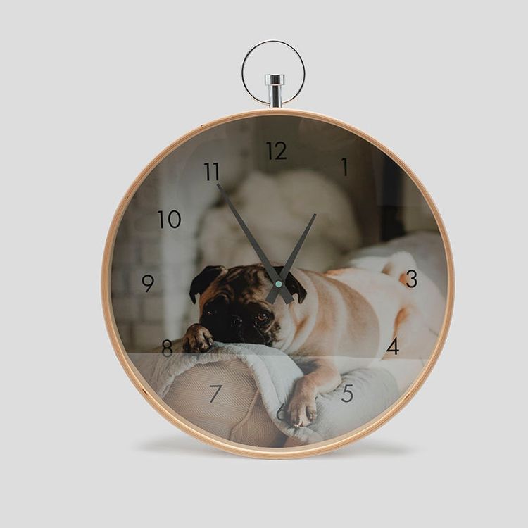 Horloge murale personnalisable, offrez une horloge avec photo