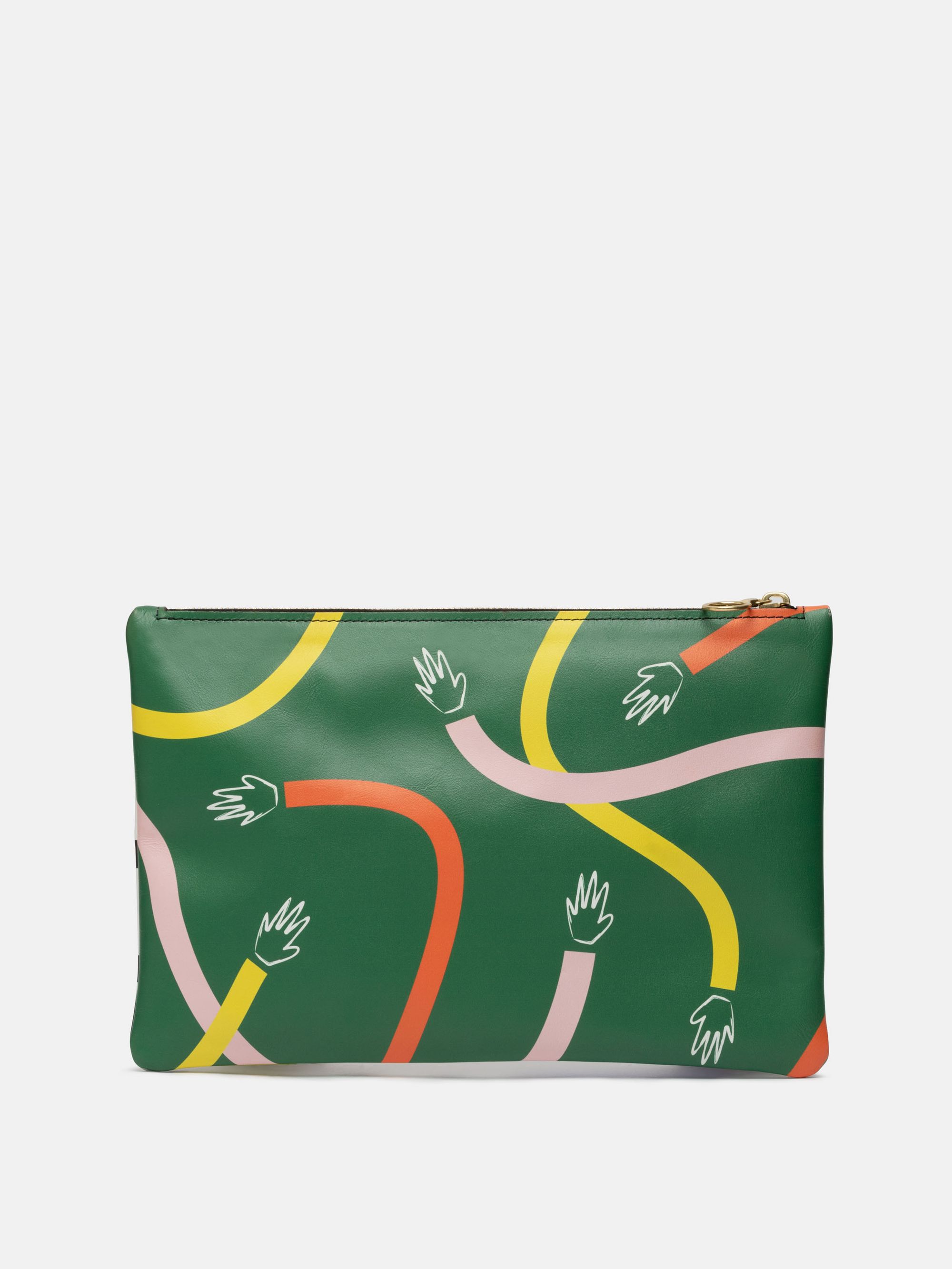 Custom Leather Clutch. Printed Leather Clutch With Your Design