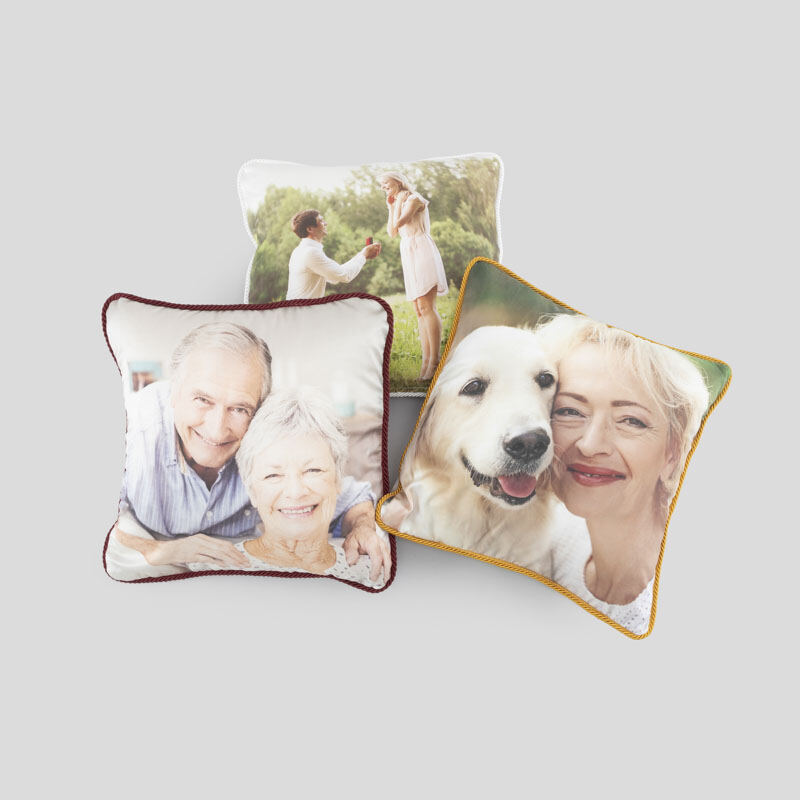 Personalised Silk Cushions UK. Custom Silk Cushion