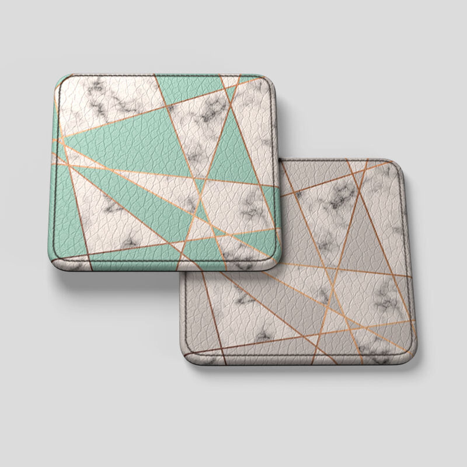 Custom & Handmade Leather Coasters