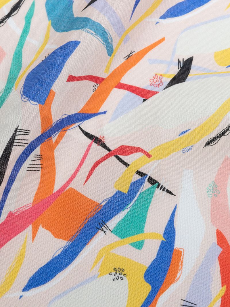 Printed Linen Fabric UK. Custom Print on Linen Fabric.