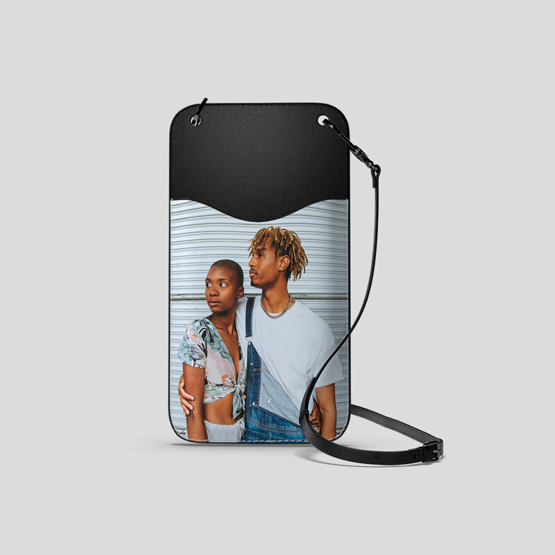 Personalised leather phone case store