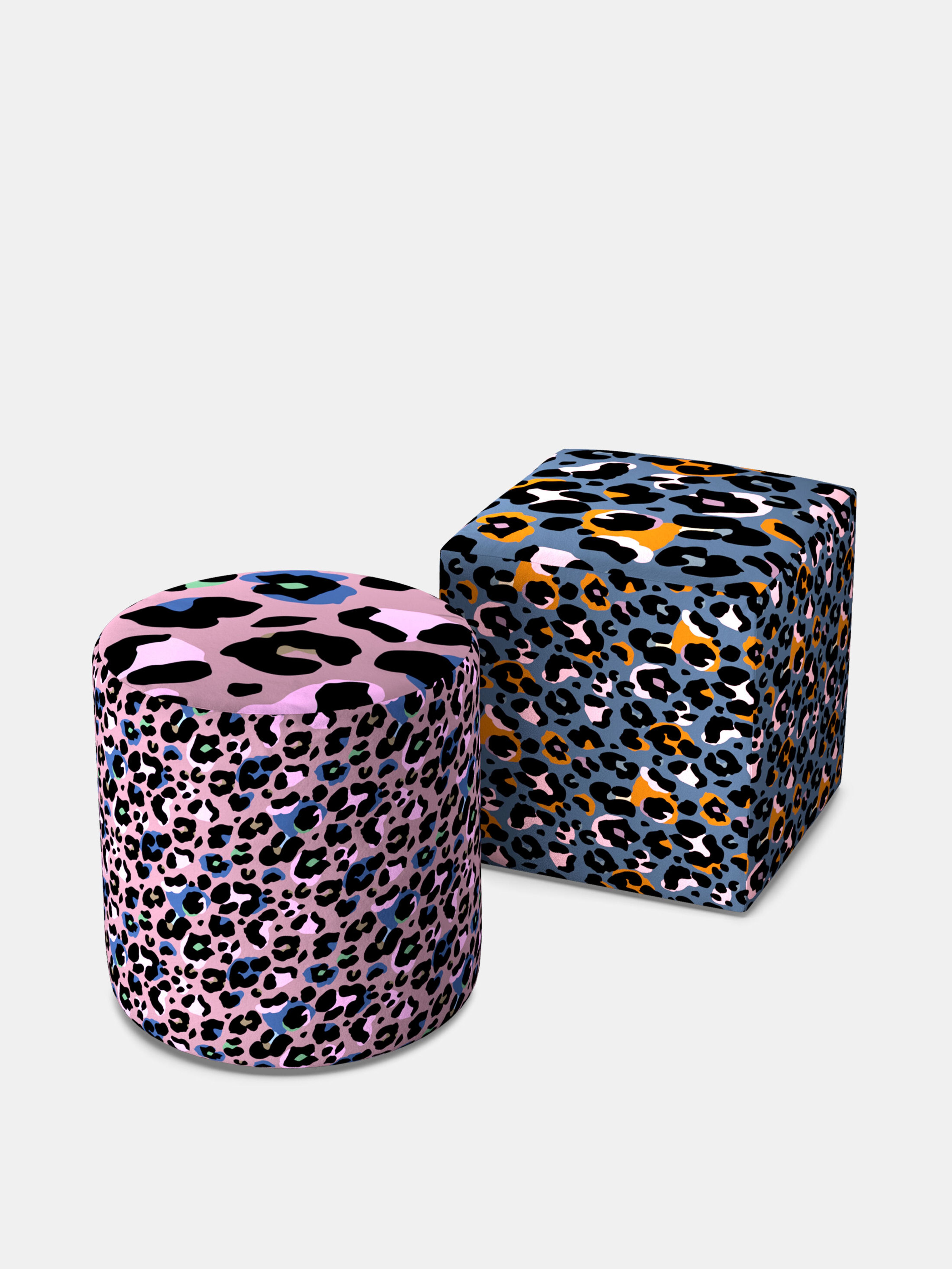 Custom Pouf. Printed Pouf. Handmade in UK.