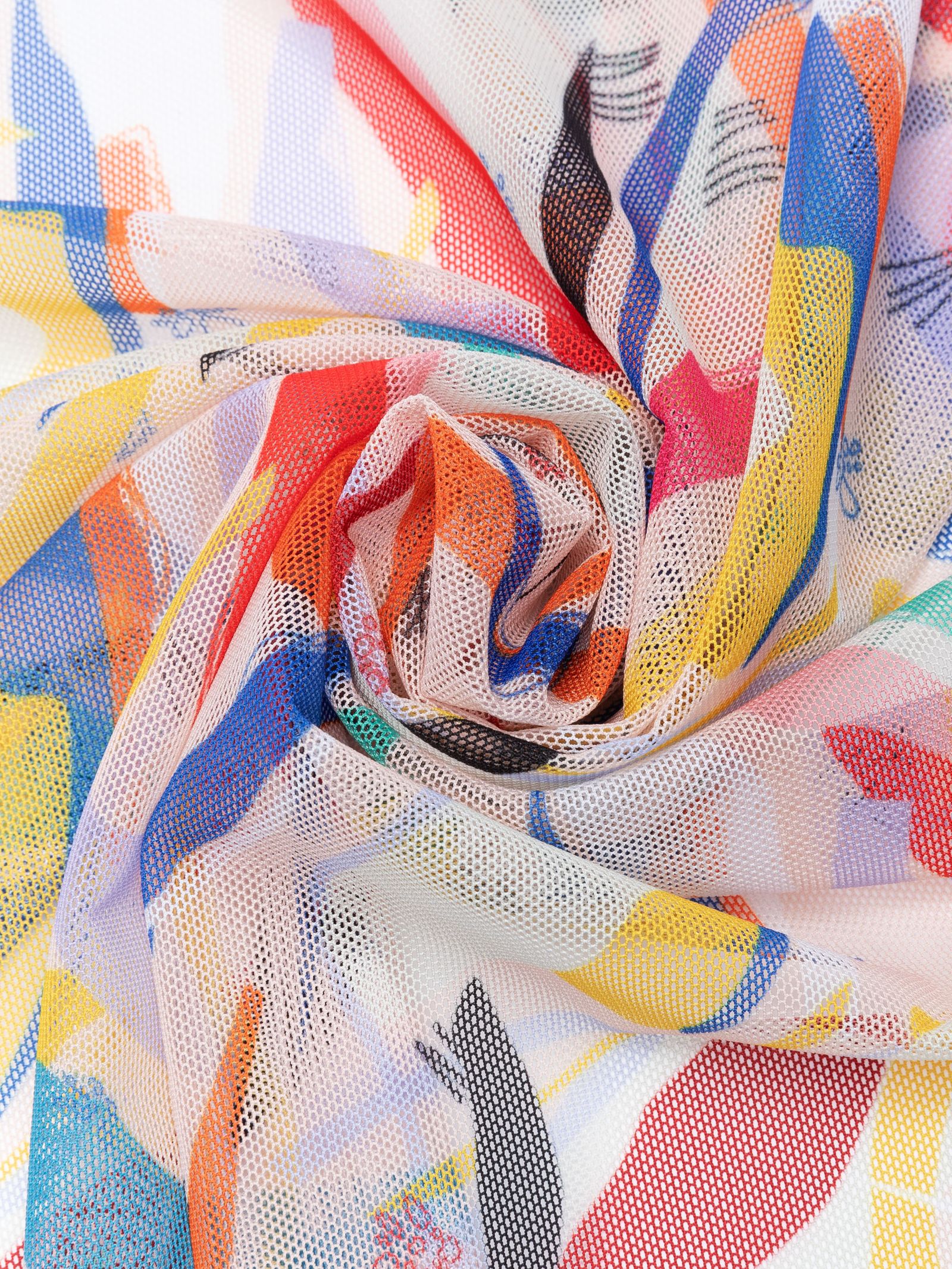 Printing On Florence Net Fabric. Custom Digital Print Net Fabric