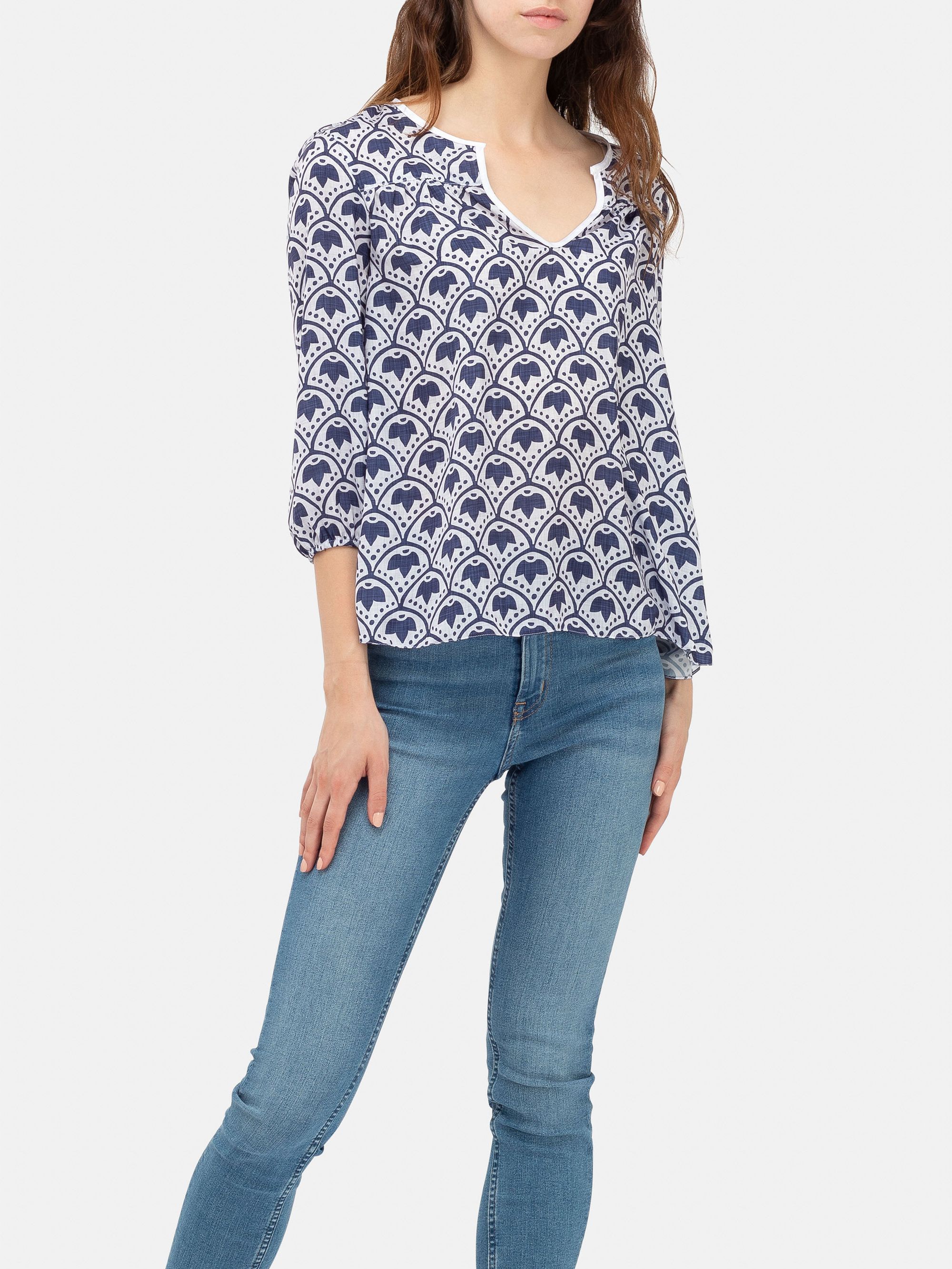 Printed Blouse. Design Your Own Custom Blouses.