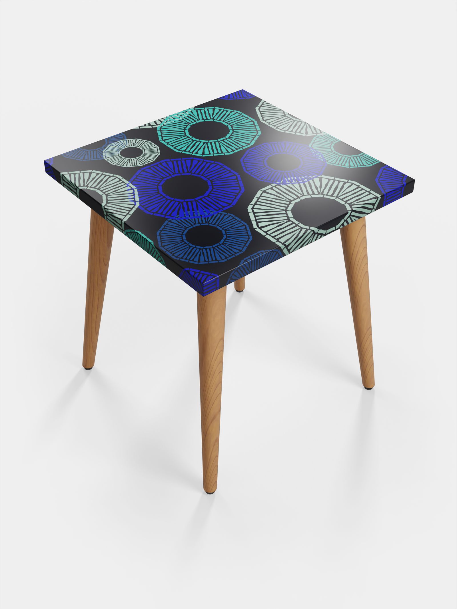 Bespoke Side Table. Printed Side Table. Custom Side Table.