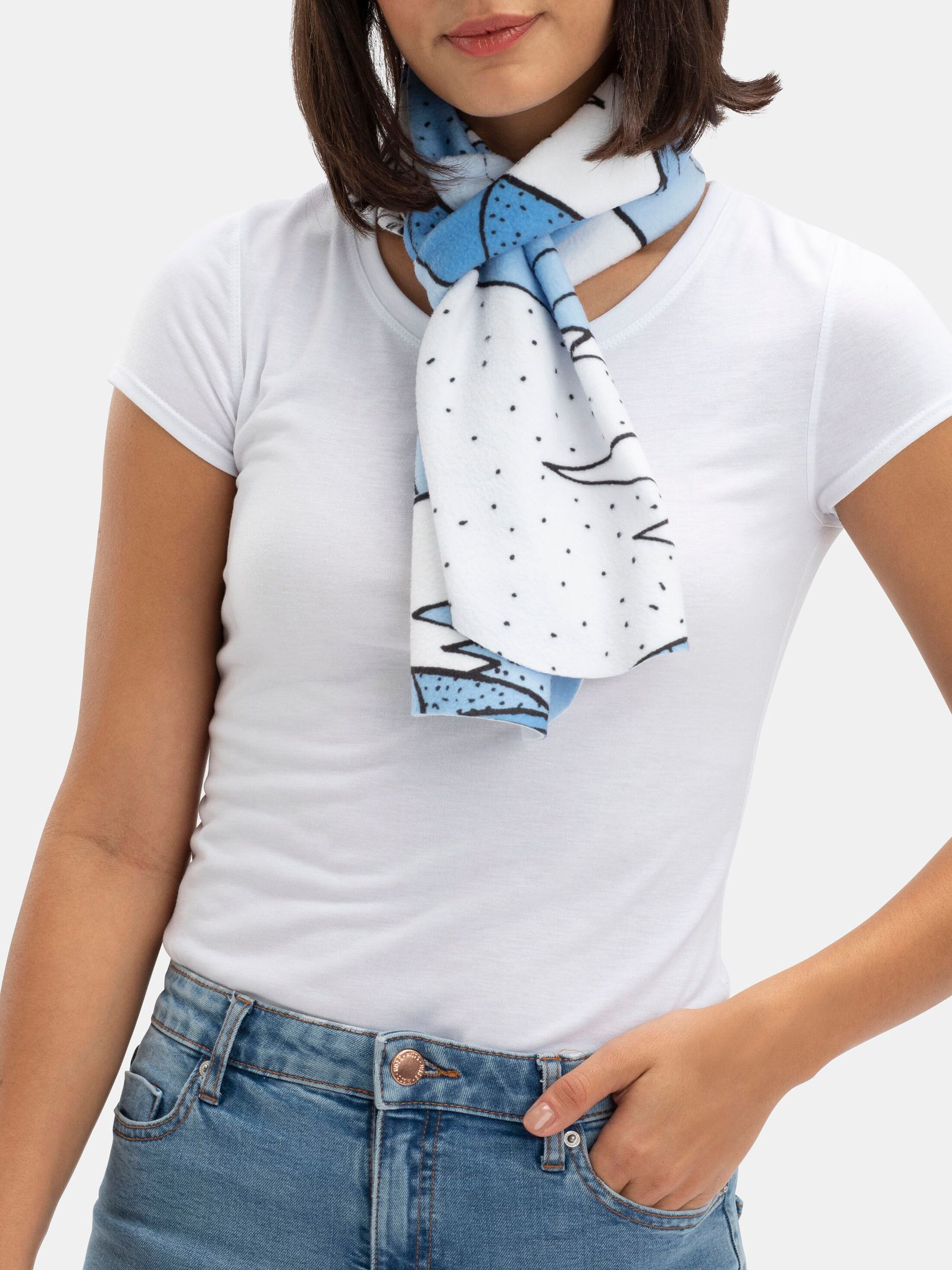 Design Your Own Scarf. Custom Fleece Scarf.