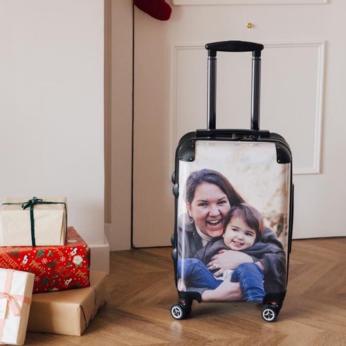 Custom Suitcase. Personalised Photo Suitcase. UK Handmade.