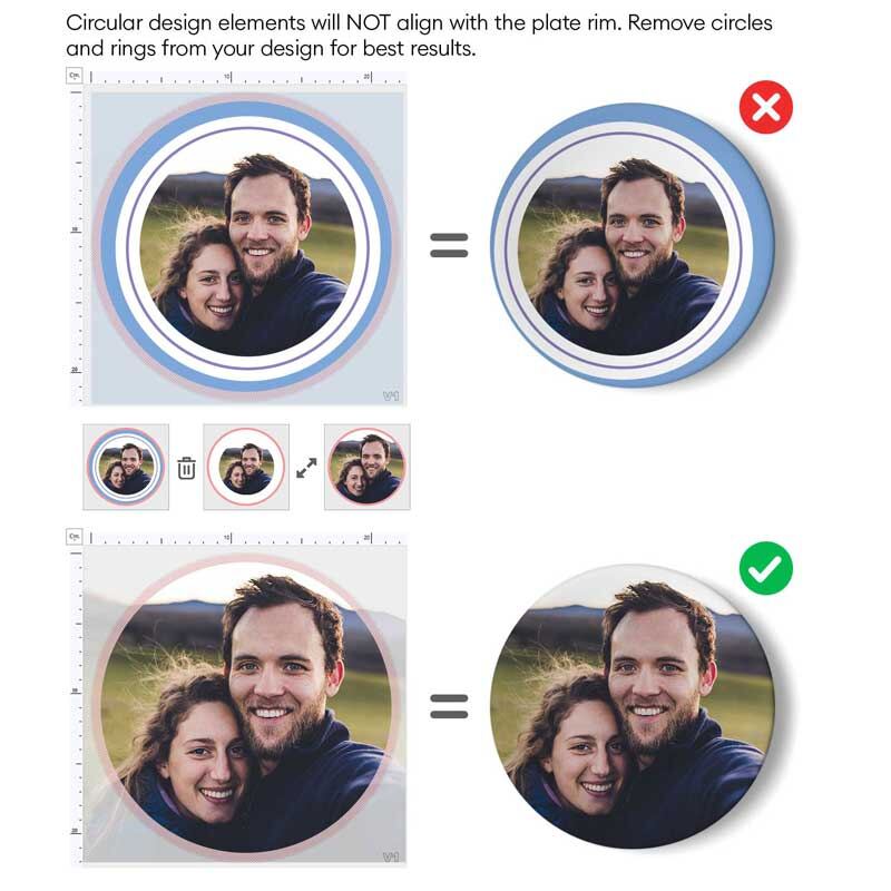 Photo Plate. Custom Printed Plates. Handmade.