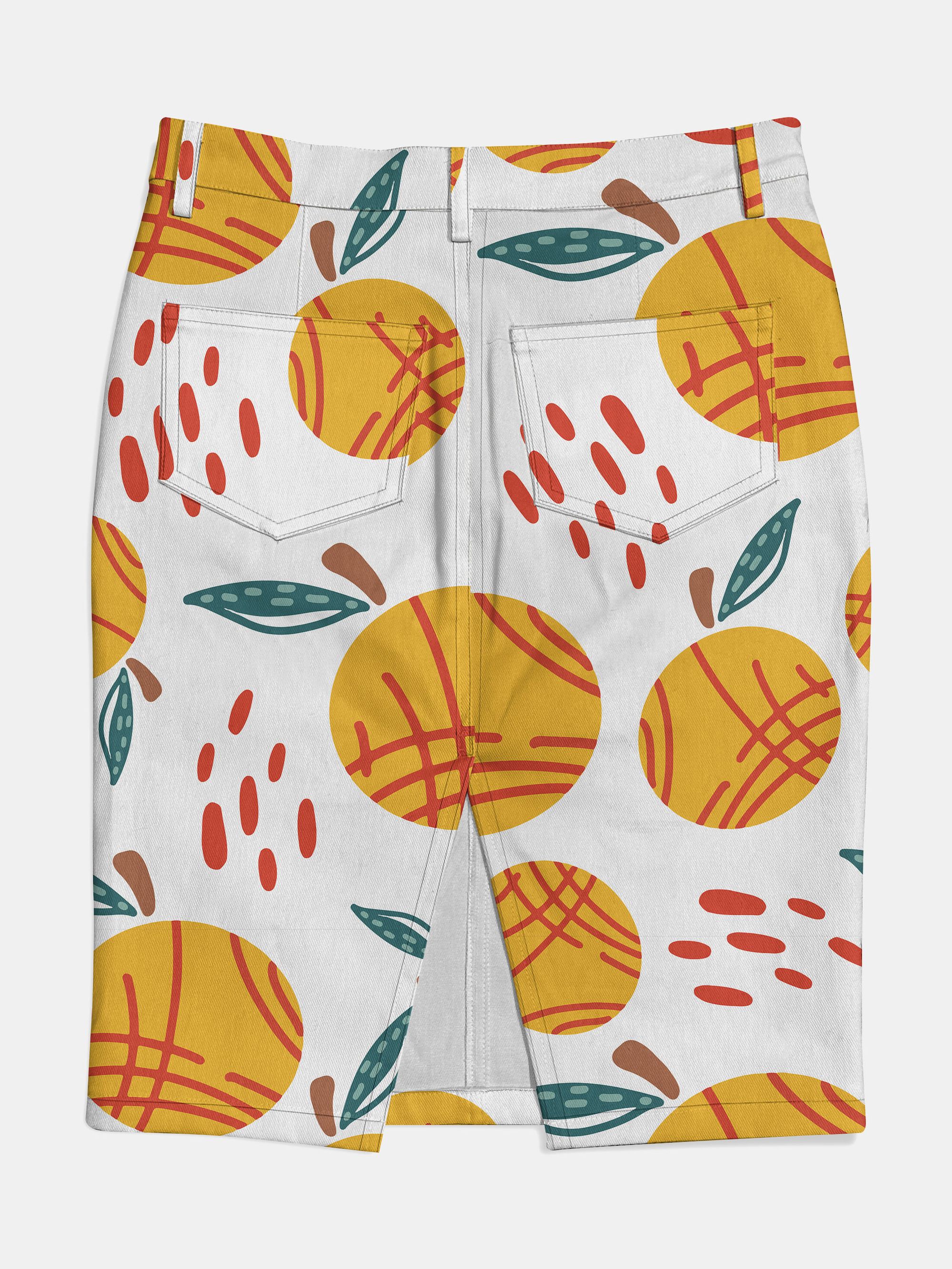 Custom Denim Skirts | Custom Printed Denim Skirts